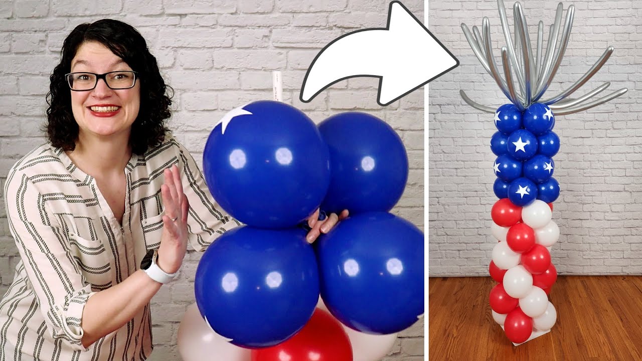 Flag Spiral Balloon Column - YouTube