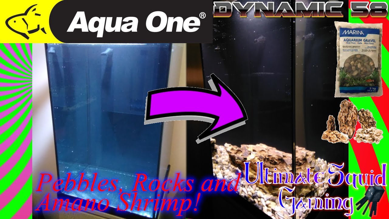 Aqua One Dynamic 58 Aquarium & cabinet – Pebbles, Rocks and Amano ...