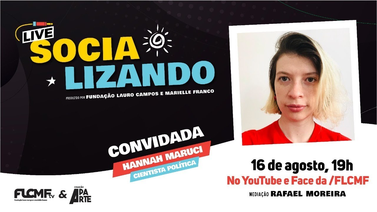 #LiveFLCMF . SOCIALIZANDO com HANNAH MARUCI | Mediação: Rafael Moreira ...