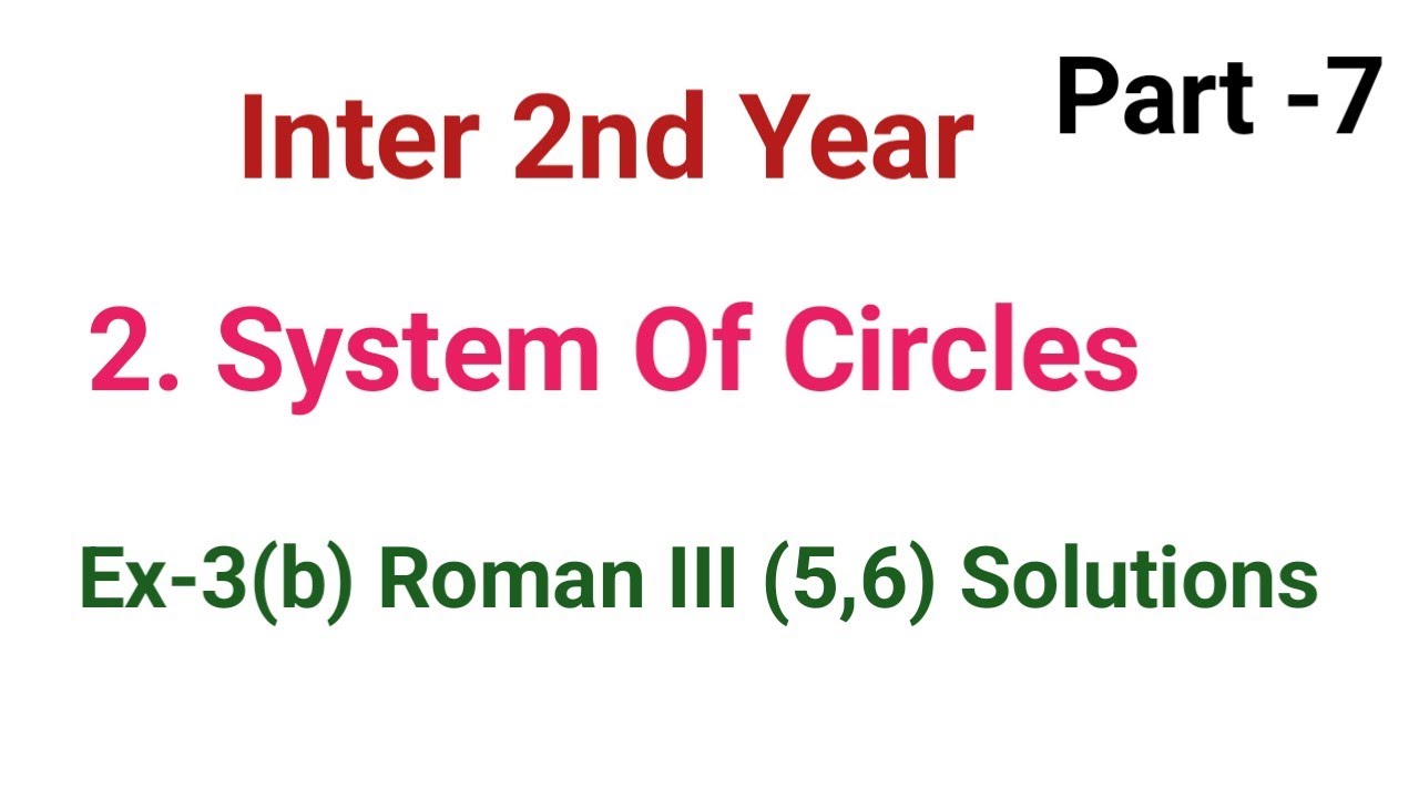 Maths 2(b)//2. System of Circles - YouTube