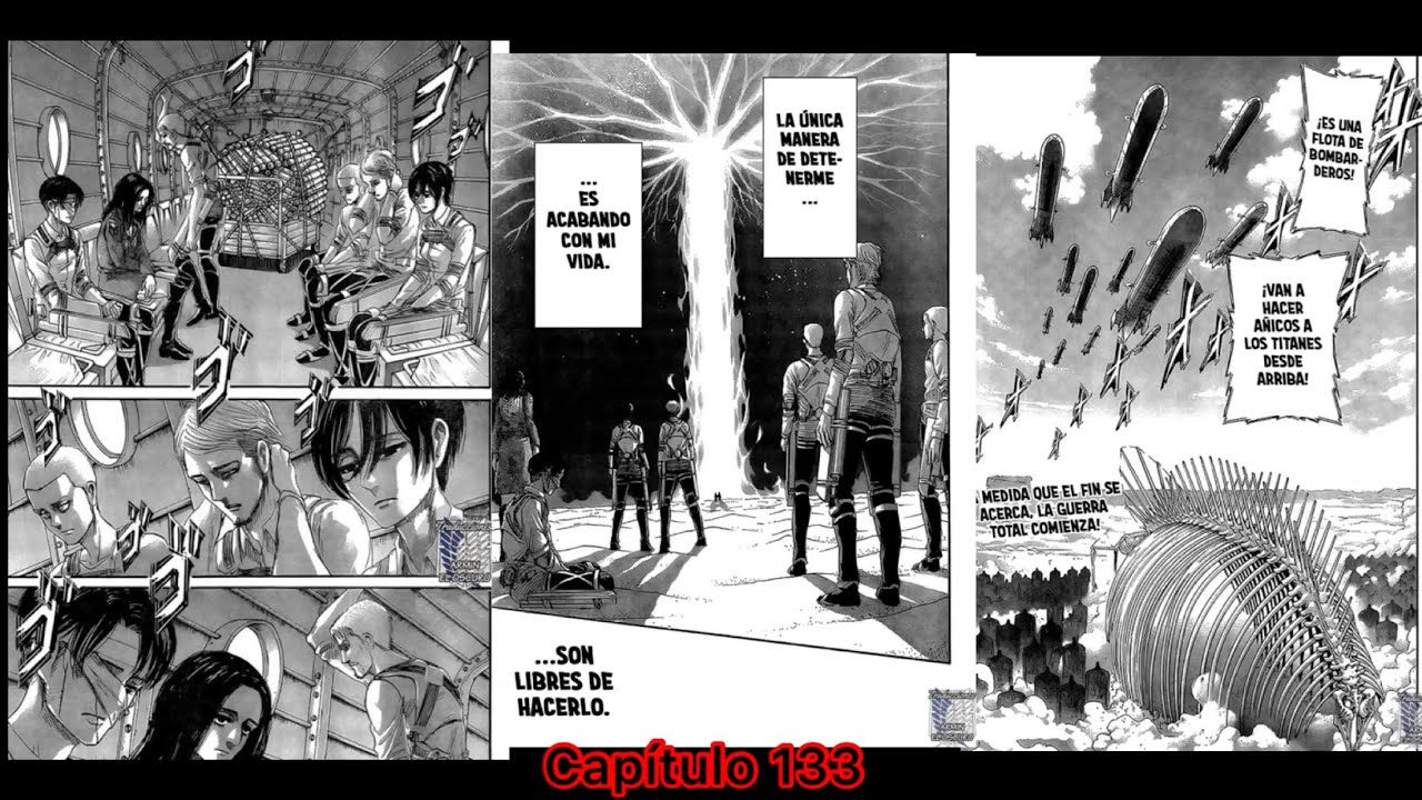 AOT Manga capítulo: 133 Sub Español - YouTube