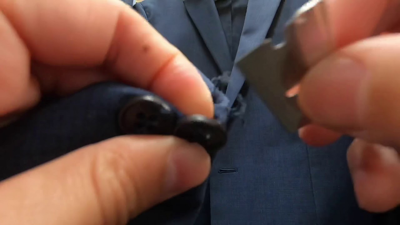 DIY undoing the buttons. - YouTube