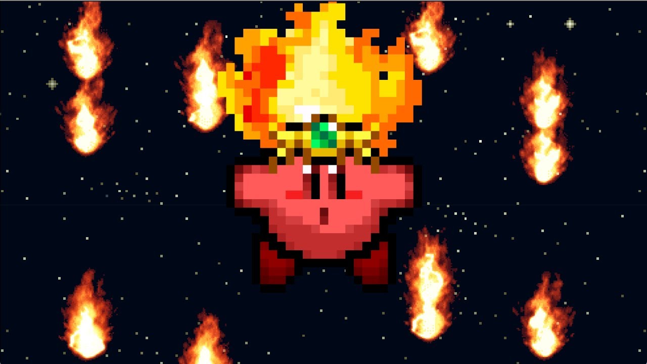 Fire Kirby Transformation, but made in Sprite - YouTube