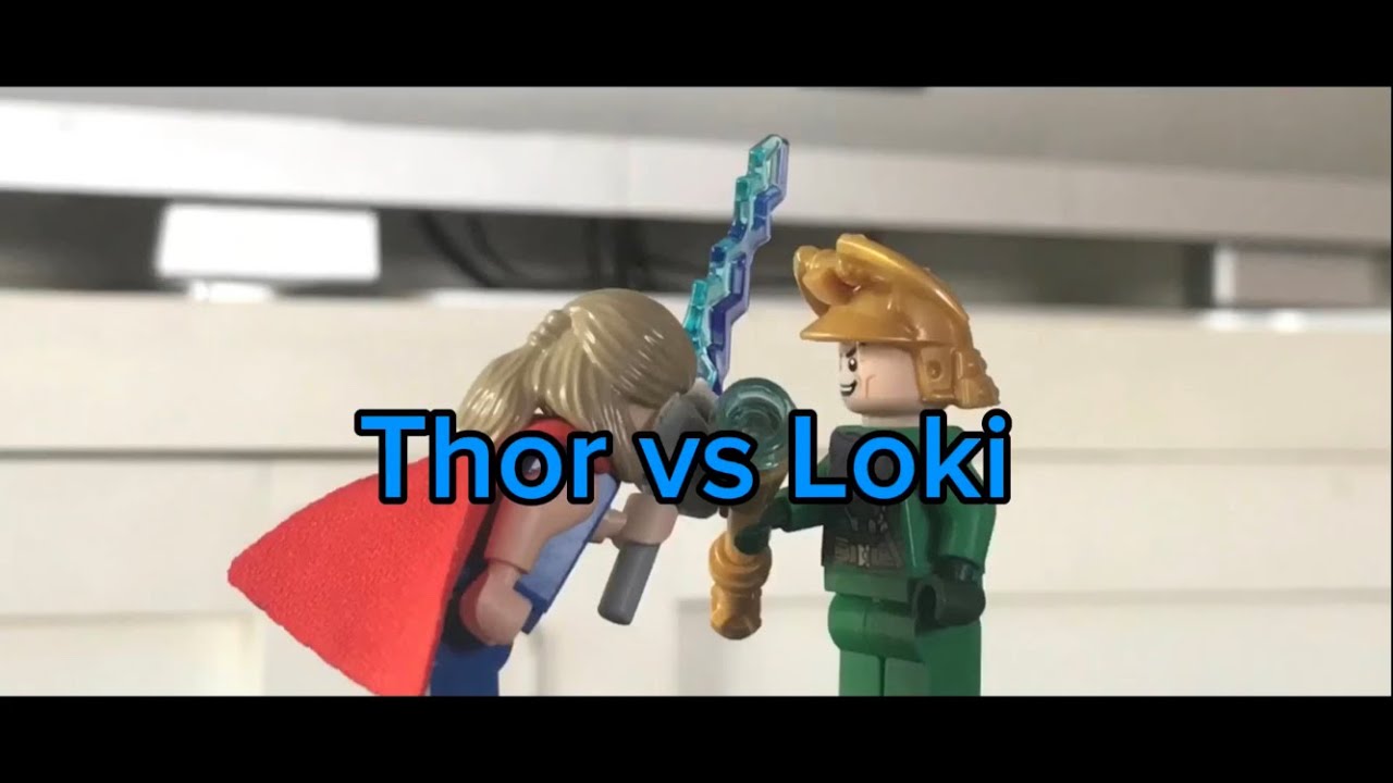 Lego stop motion Thor vs loki - YouTube