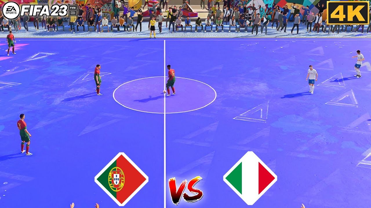 FIFA 23 | Portugal vs Italy | Mini Football Futsal | Ronaldo vs ...