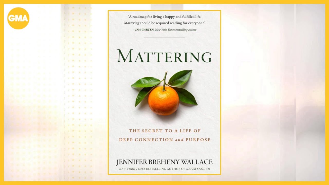 Jennifer Wallace talks new book ‘Mattering’ - YouTube