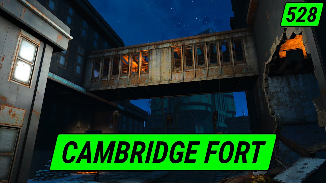 Massive Cambridge Fort | Fallout 4 Unmarked | Ep. 528 - YouTube