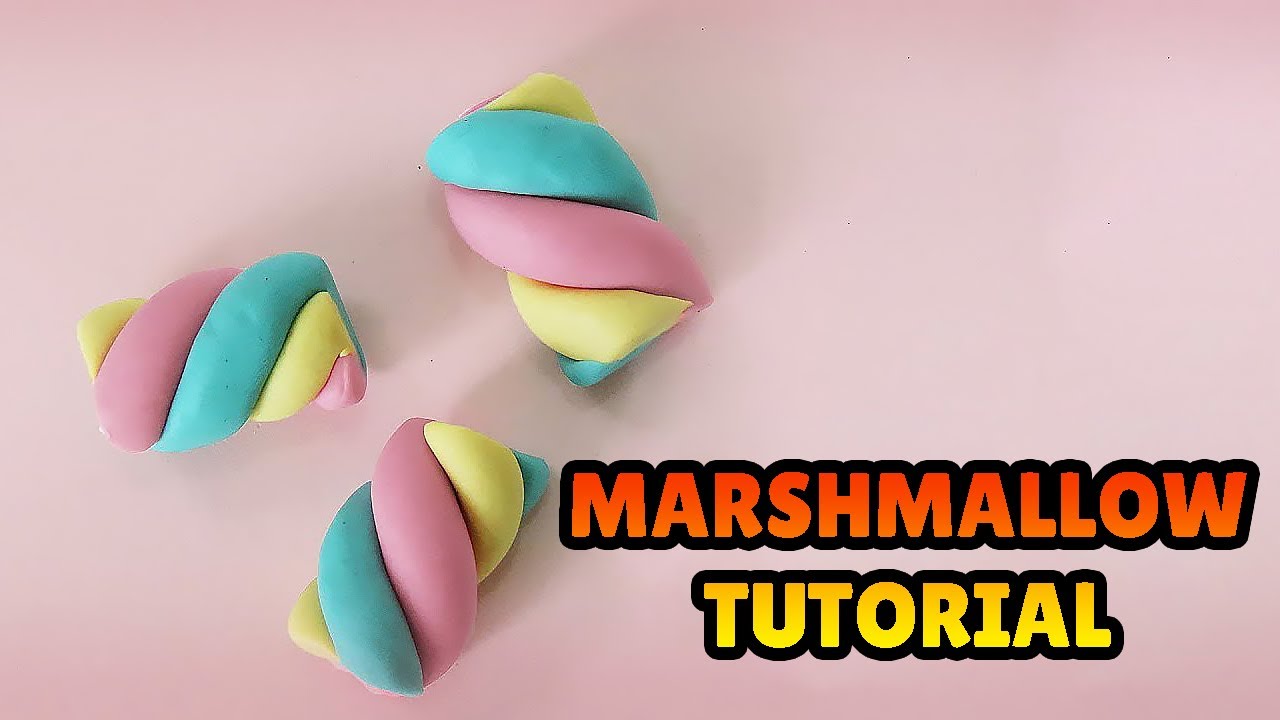 🔴DIY How to make MINIATURE MARSHMALLOW - Easy Polymer Clay Food ...