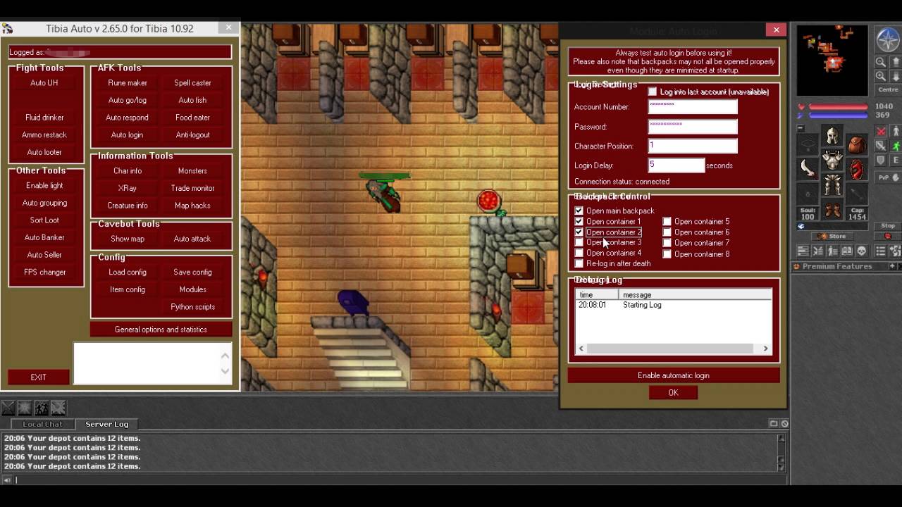 #2 Tibia Auto PORADNIK - Auto Login [PL] - YouTube