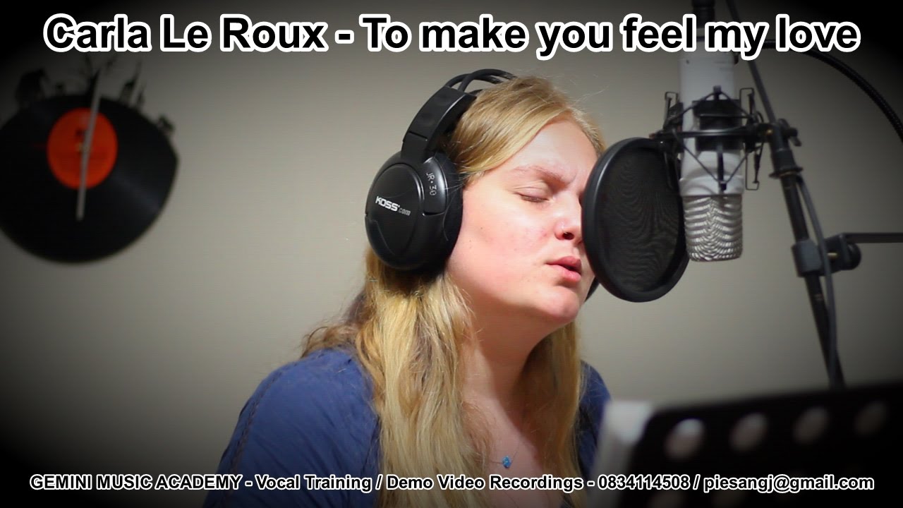 Carla Le Roux singing "To Make you feel my Love" - YouTube