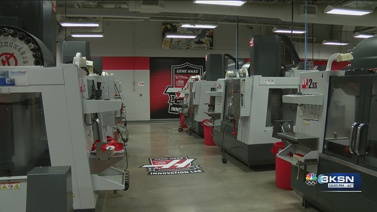 Gene Haas Innovation Lab opens at WSU Tech - YouTube