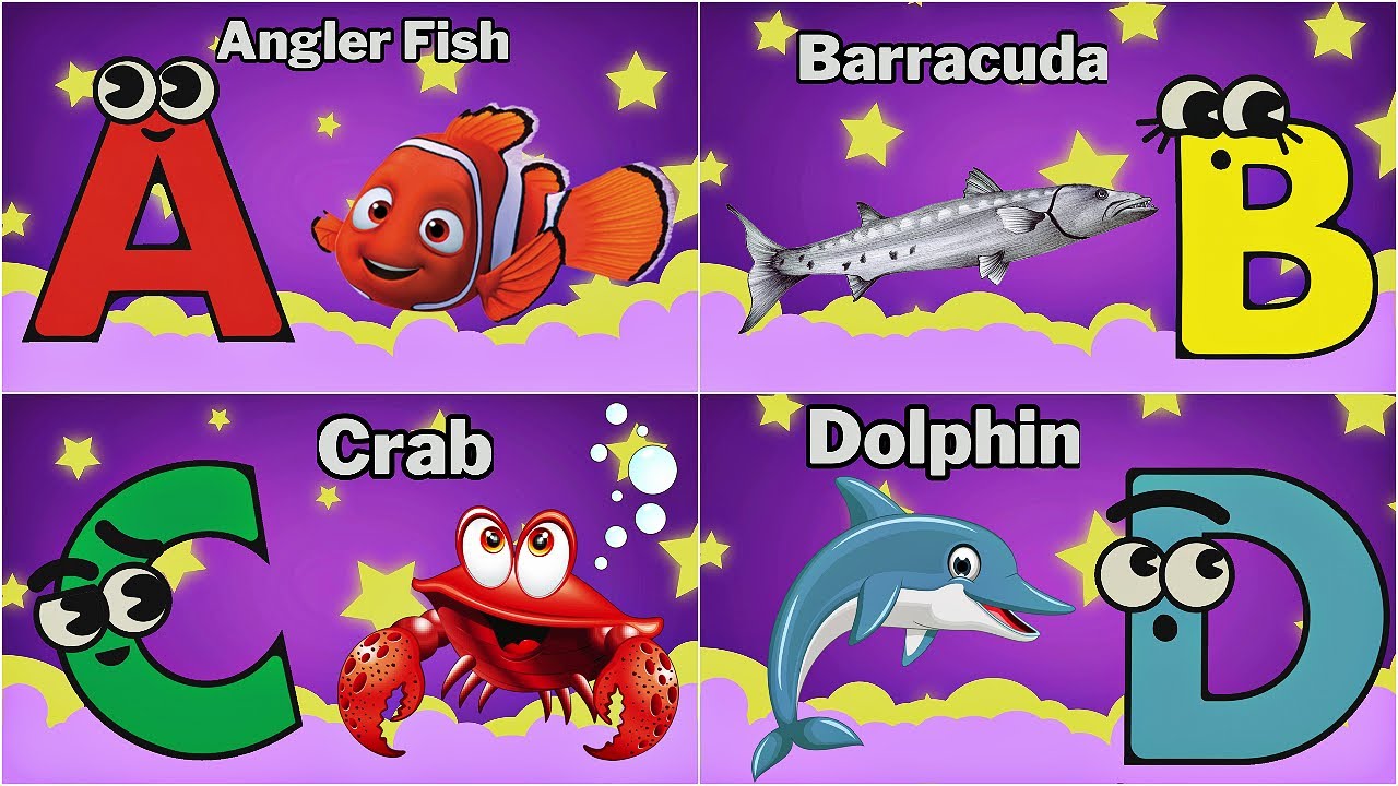 ABC Song | Sea 🐠 Animals ABC Song | Phonics for Kids, Learn ABC, Baby ...