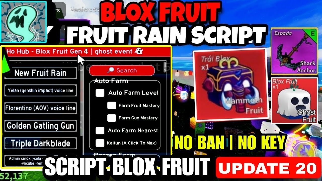 Blox Fruit Script Mobile No 2024 Fluxus&Delta Hoho hub FRUIT RAIN|AUTO ...