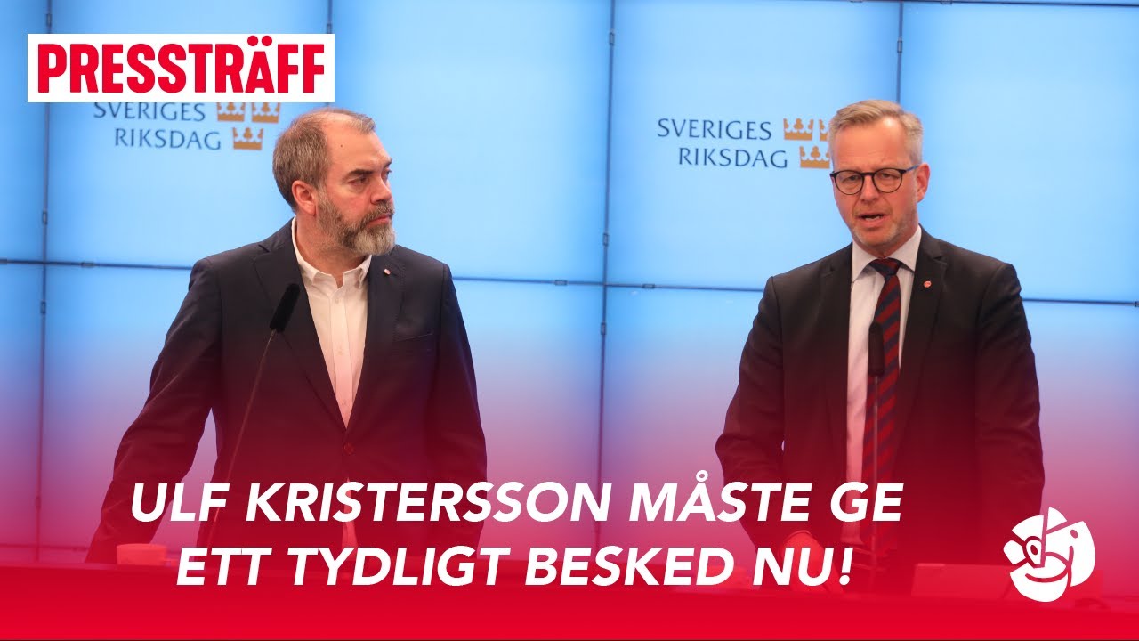 LIVE: Mikael Damberg och Fredrik Lundh Sammeli kommenterar regeringens ...