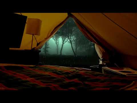 Rain Song   Relaxing  / son de pluie sous une tente