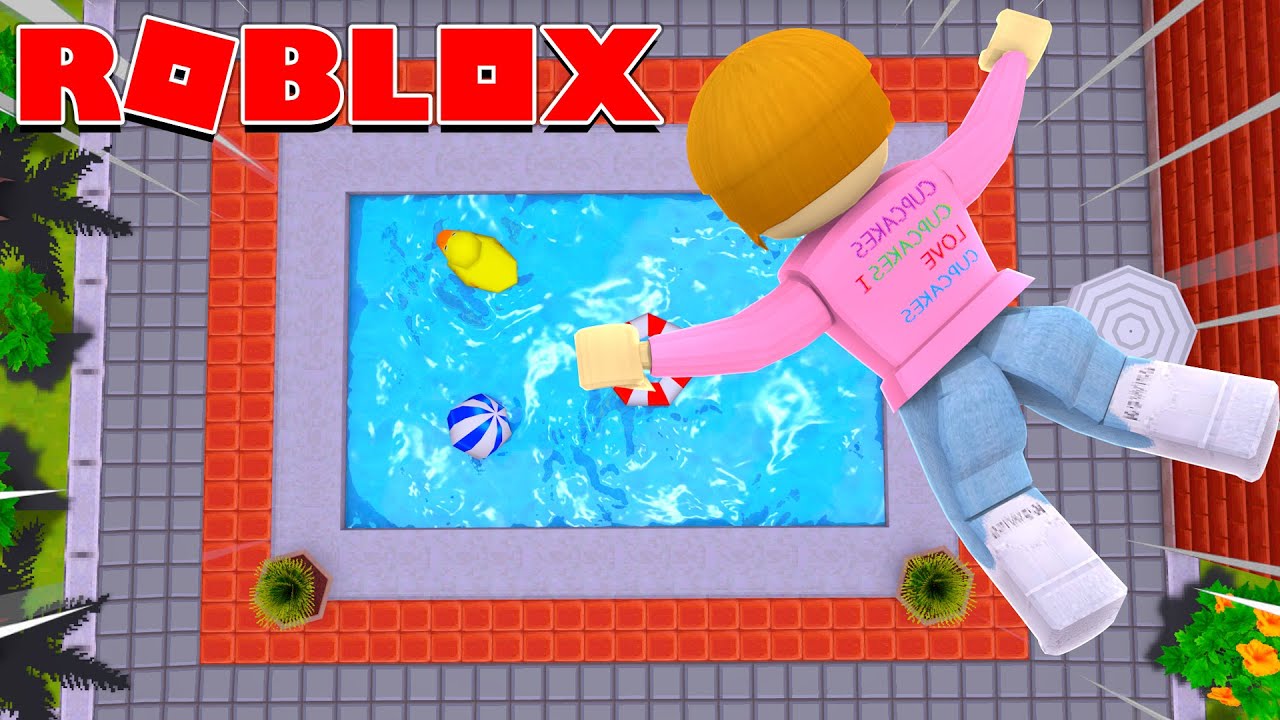 Roblox | Extreme Skydiving Into A Pool! - YouTube