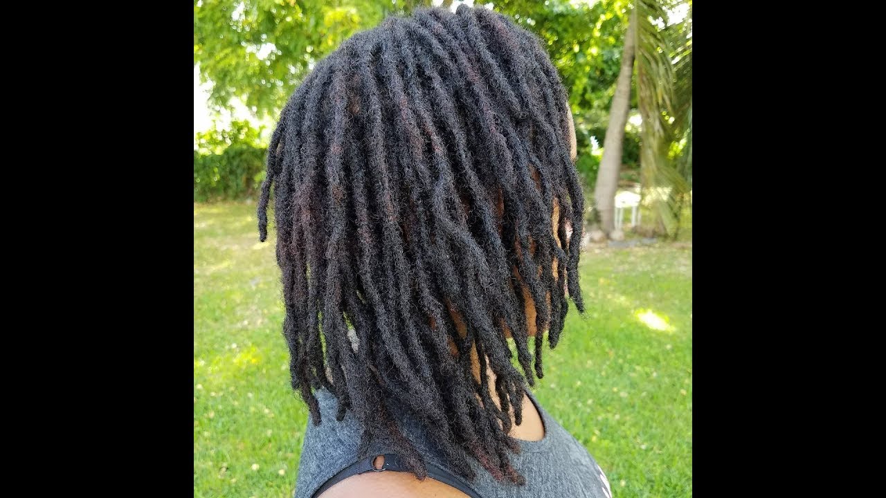 Loc maintenance on small permanent loc extensions after 8 weeks - YouTube