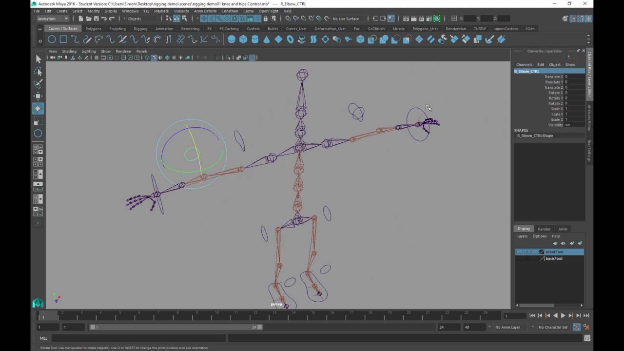 Game Rig Arm controls - YouTube