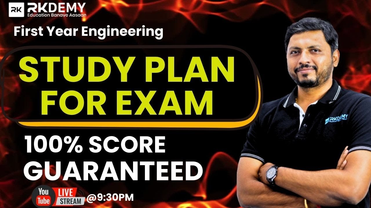100% Score Study Plan for FE Engineering Exams | RK SIR | Guaranteed ...