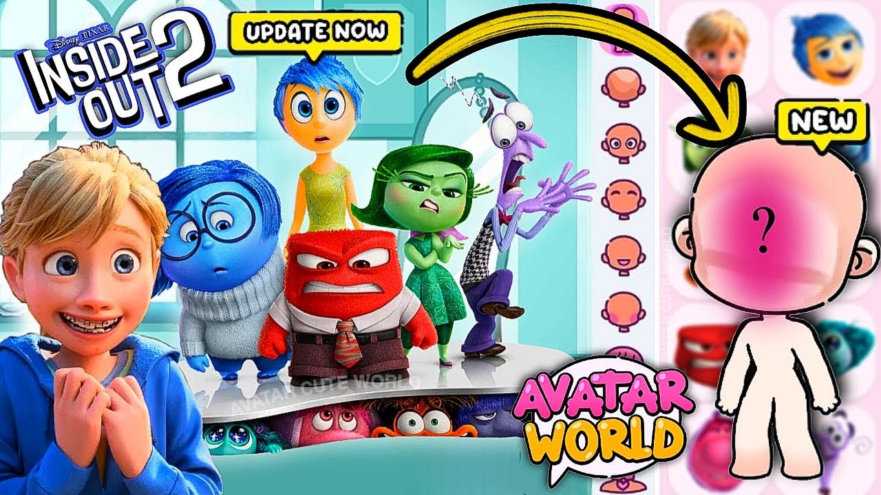 INSIDE OUT 2 in Avatar World | How To Make Inside Out 2 All Character ...