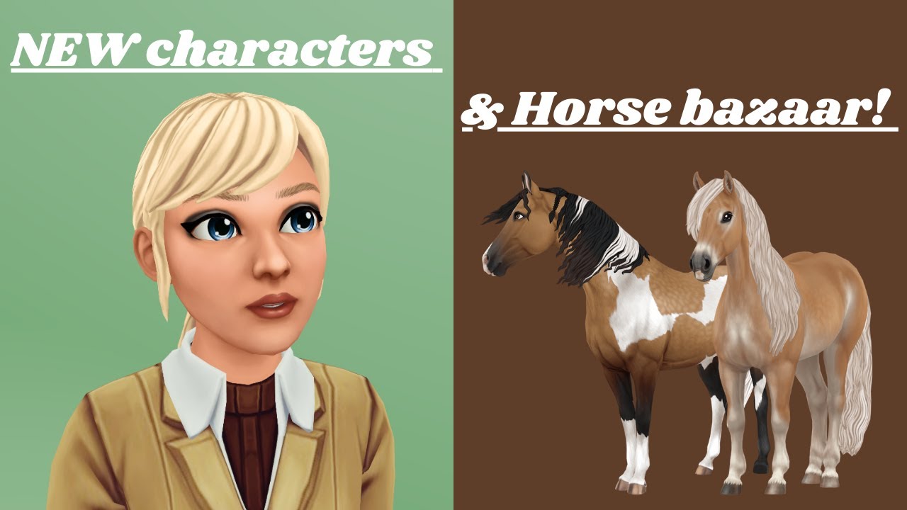 Star Stable - NEW characters & horse bazaar week three! - YouTube