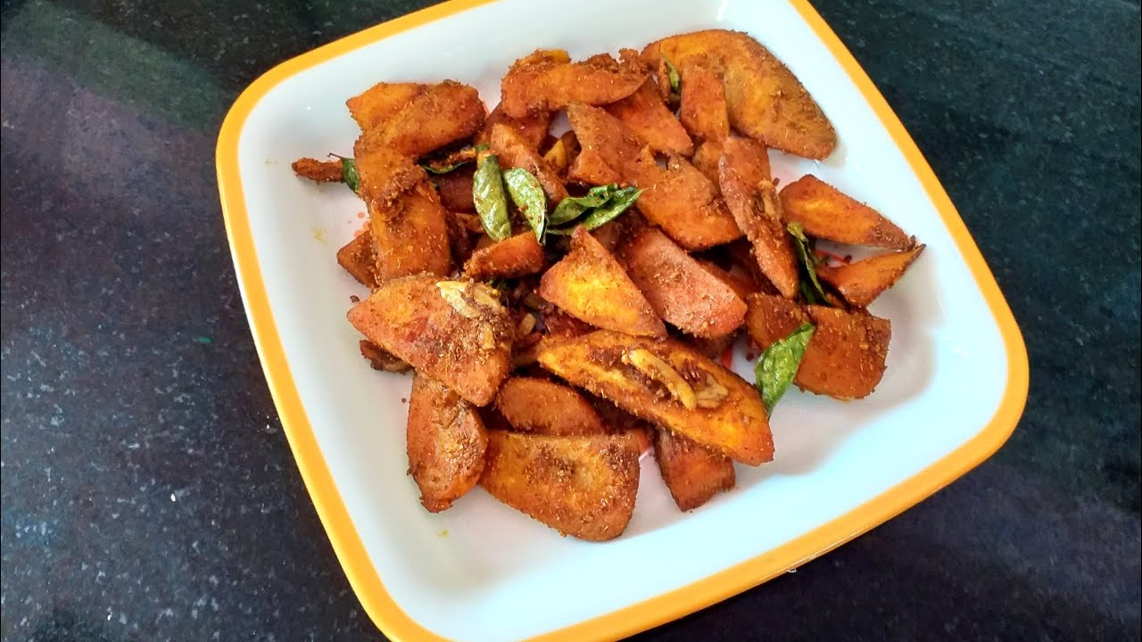 Valakka Fry(வாழைக்காய் வறுவல்) - YouTube