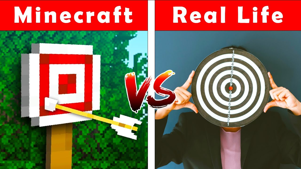 MINECRAFT AND REAL LIFE! [Minecraft VS Real Life Animation] - YouTube