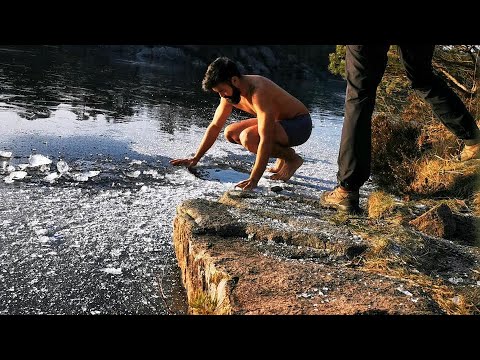 Ice bathing in Norway (for 10 seconds, haha) - YouTube