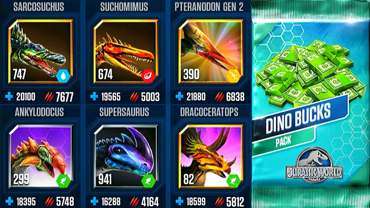 DINO BUCKS PACK GATHER THE STRONGEST WARRIORS (JURASSIC WORLD). - YouTube