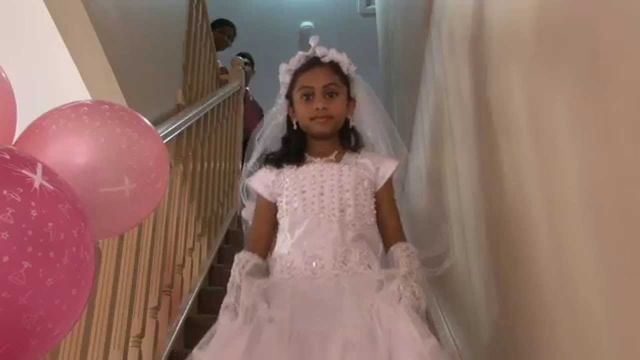 First Holy Communion Day Alina Mary Joseph - YouTube