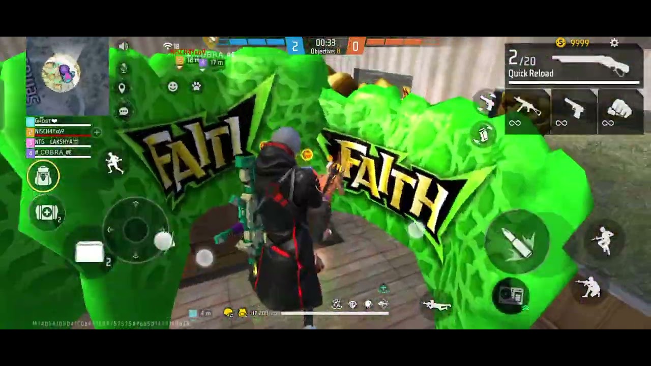 4v4 custom gameplay | Garena free fire - YouTube