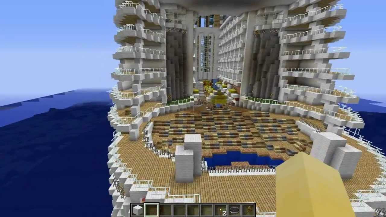 Minecraft: Building Oasis of the Seas (Day 48) - YouTube