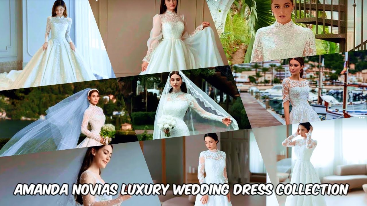 Beautiful White Bridal Dress | Amanda Novias Luxury Wedding Dress ...
