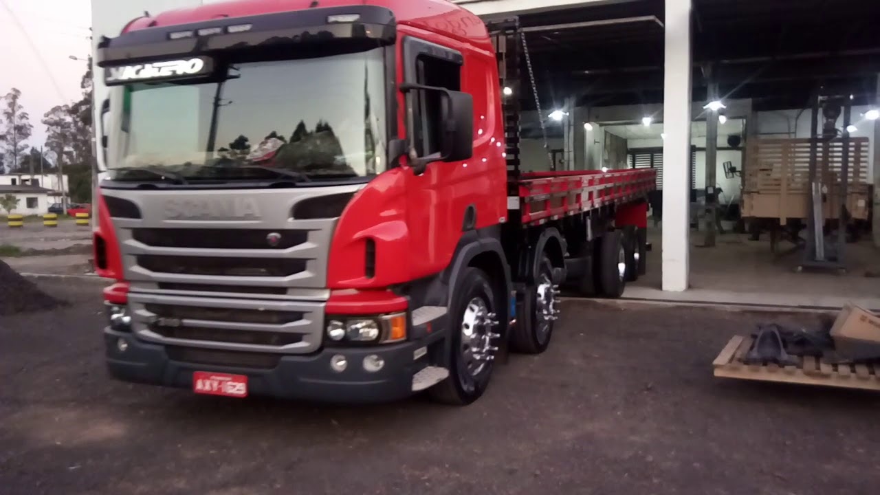 Scania p 310 susp. Elevada e eixo distanciado, cliente Rodrigo PR ...