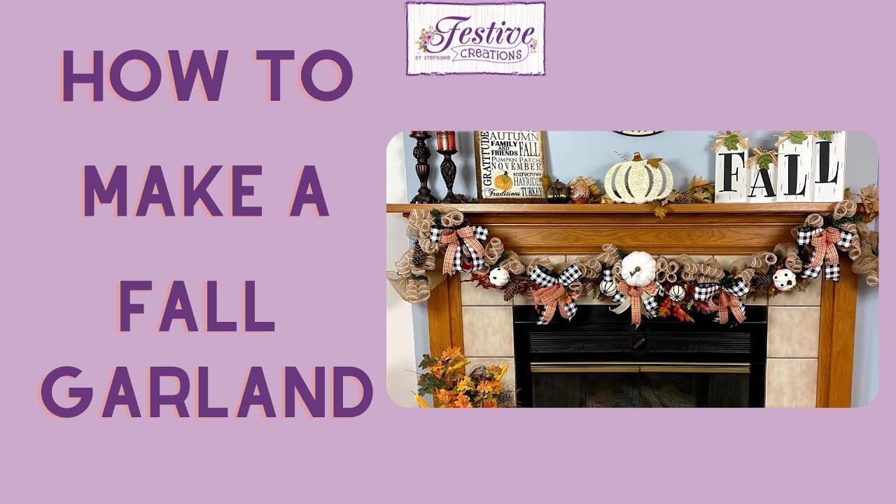 How to make a Fall Garland - YouTube