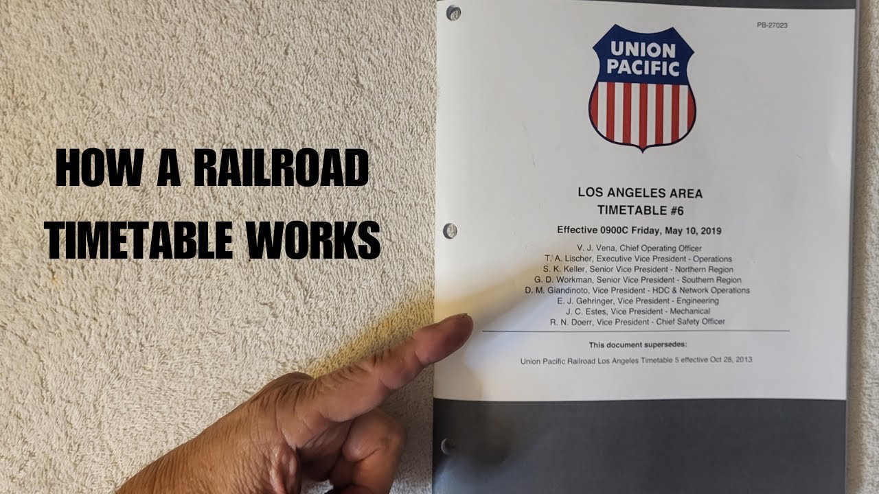 How A Railroad Timetable Works - YouTube
