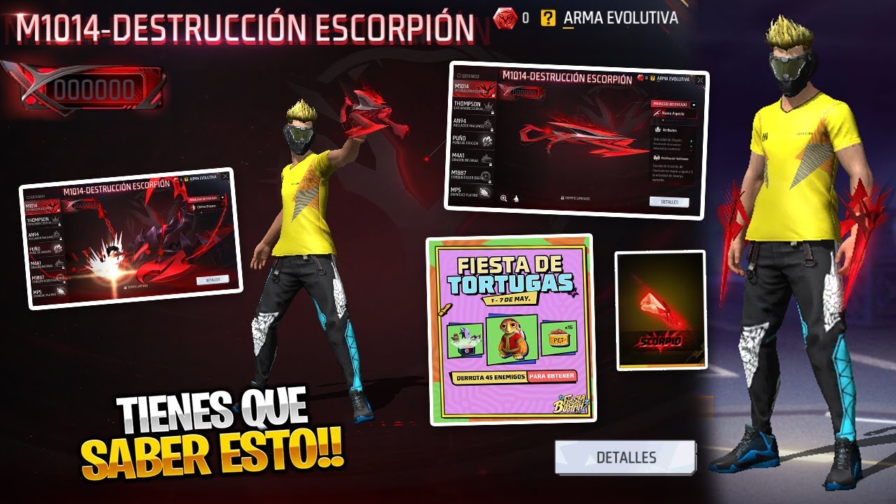 NUEVOS PUÑOS AGARRE DE ESCORPION! LLEGO M1014 DESTRUCCION ESCORPION Y PREMIOS GRATIS HOY - FREE ...