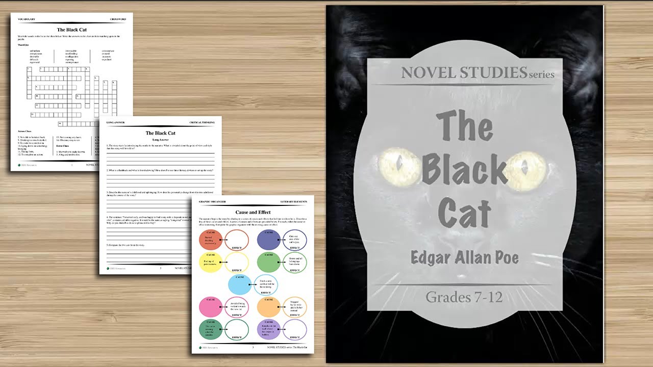 The Black Cat Novel Study Guide - Ibby Resources - YouTube