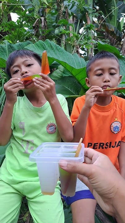 Challenge makan jelly stik bocil lucu - YouTube