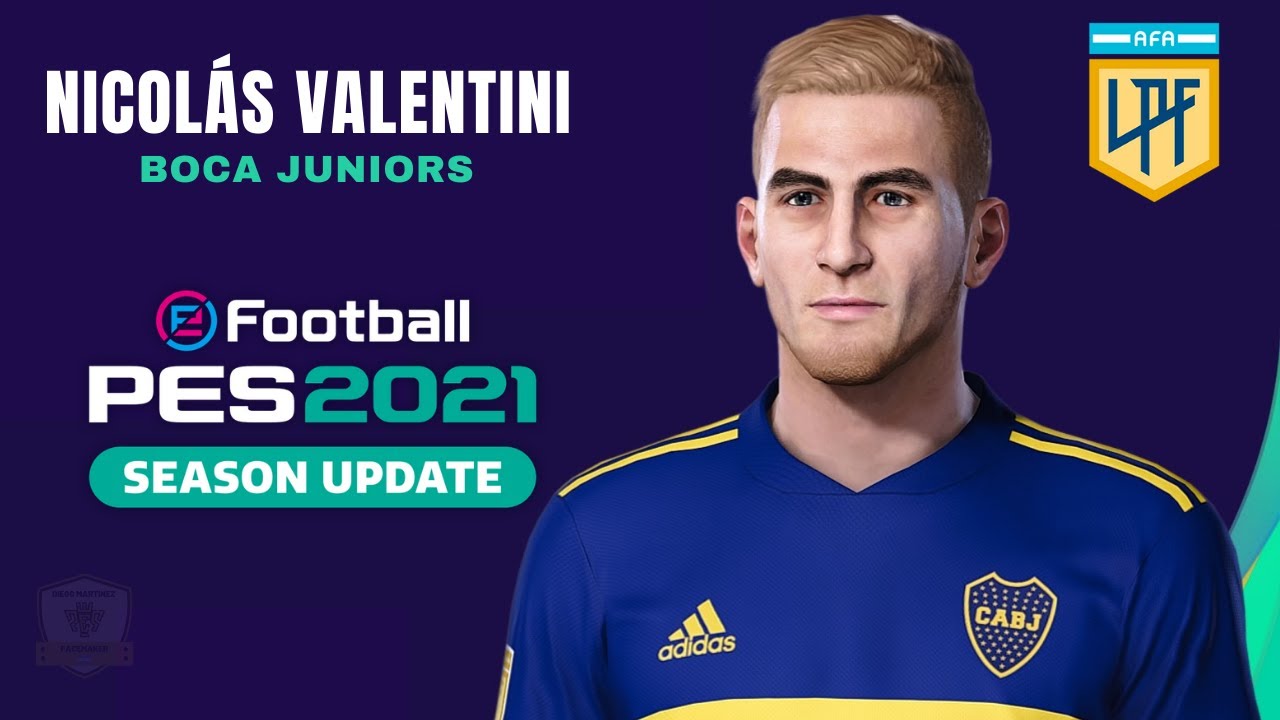 Nicolás Valentini (Boca Juniors) - eFootball PES 2021 - YouTube