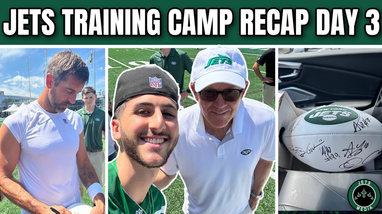 My IN PERSON Takeaways From New York Jets Training Camp Day 3 ! Aaron ...