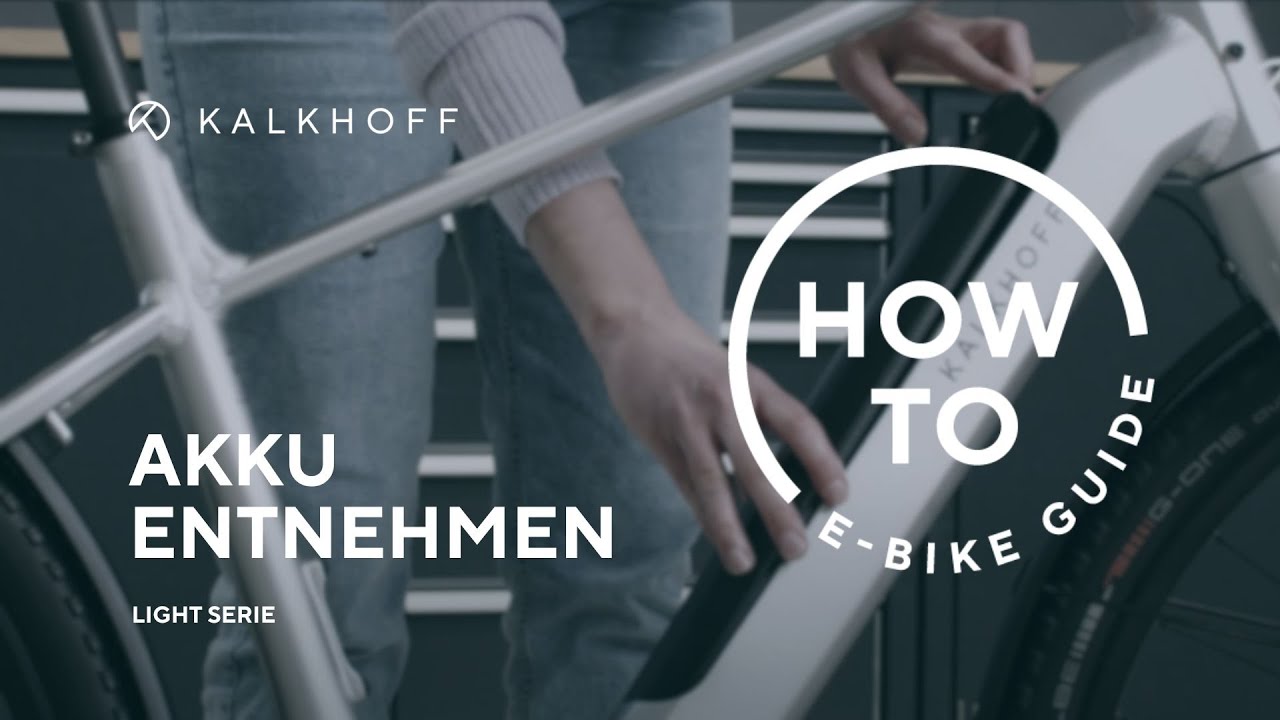 Kalkhoff Light: Akku entnehmen (Bosch CompactTube 400Wh) | KALKHOFF ...