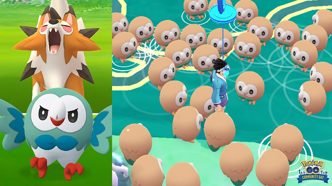 Dusk Form Lycanroc debuted in Pokemon GO on Rowlet Community Day - YouTube