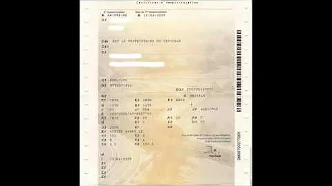 Comment lire une carte de grise