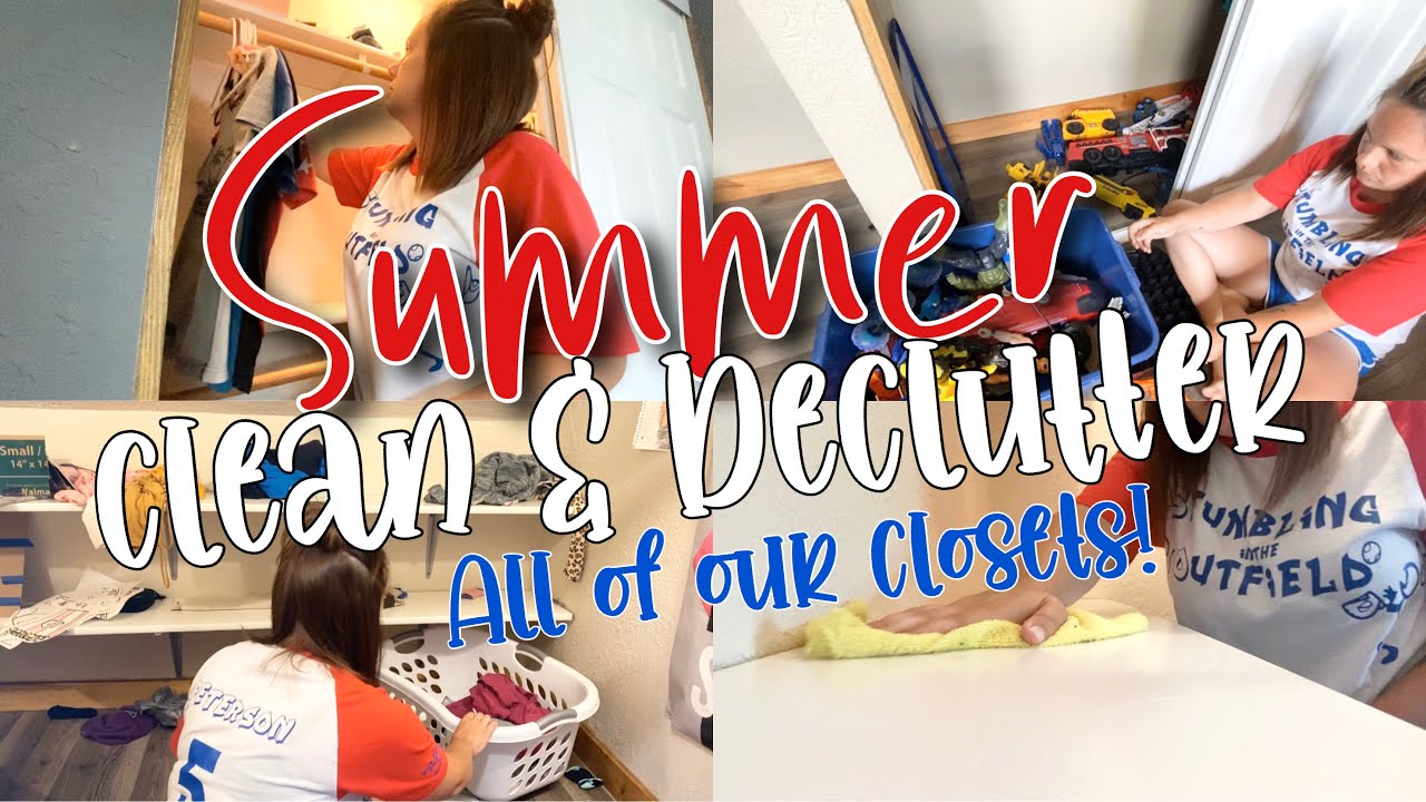 SUMMER CLOSET CLEAN & DECLUTTER | CLEAN WITH ME | SUMMER 2020 ...