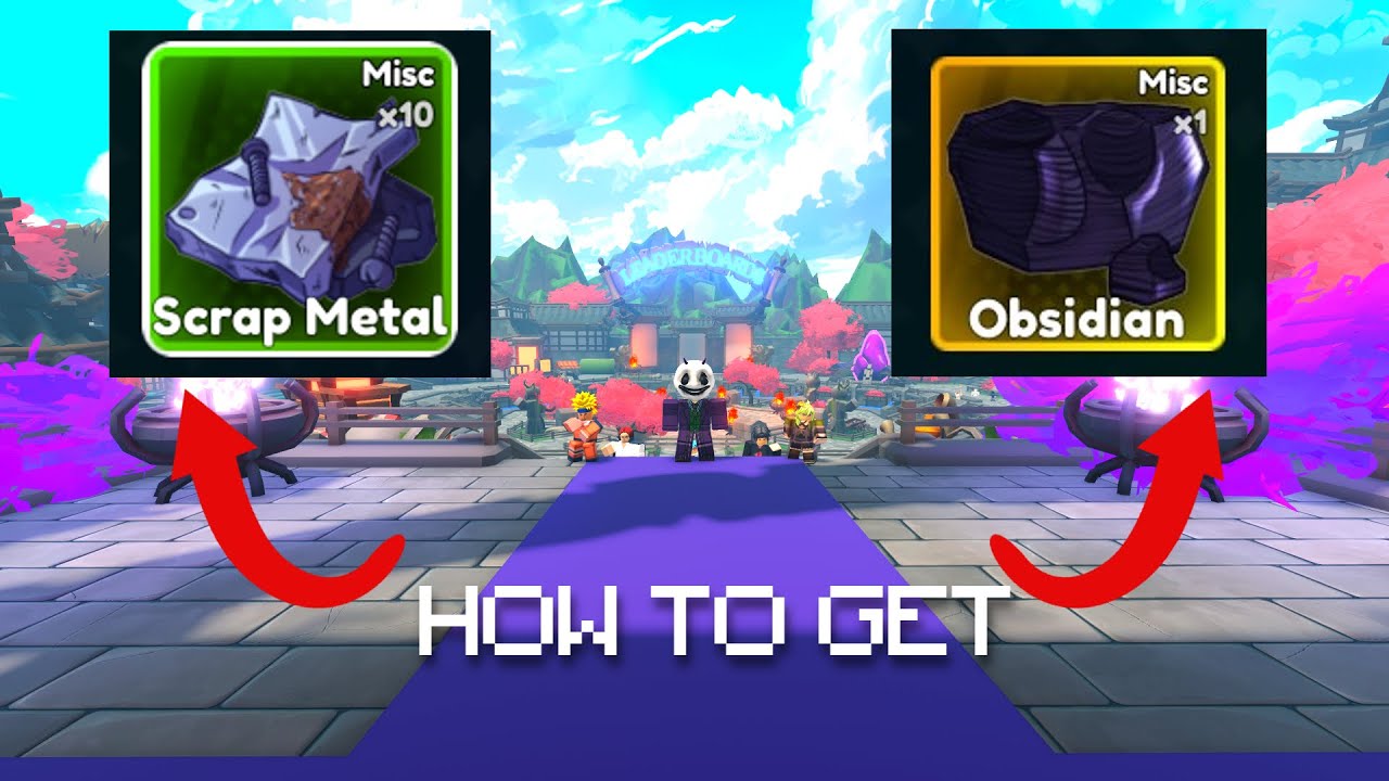 How To Get OBSIDIAN and SCRAP METAL In The New Anime Tower Defense Game ...