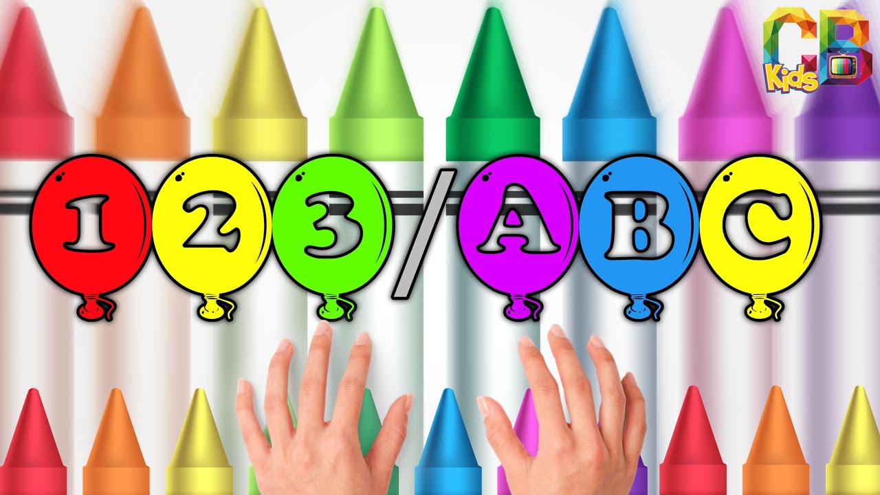 How to draw ABCD and 123 on paper | 123 and ABCD together | colour full ...