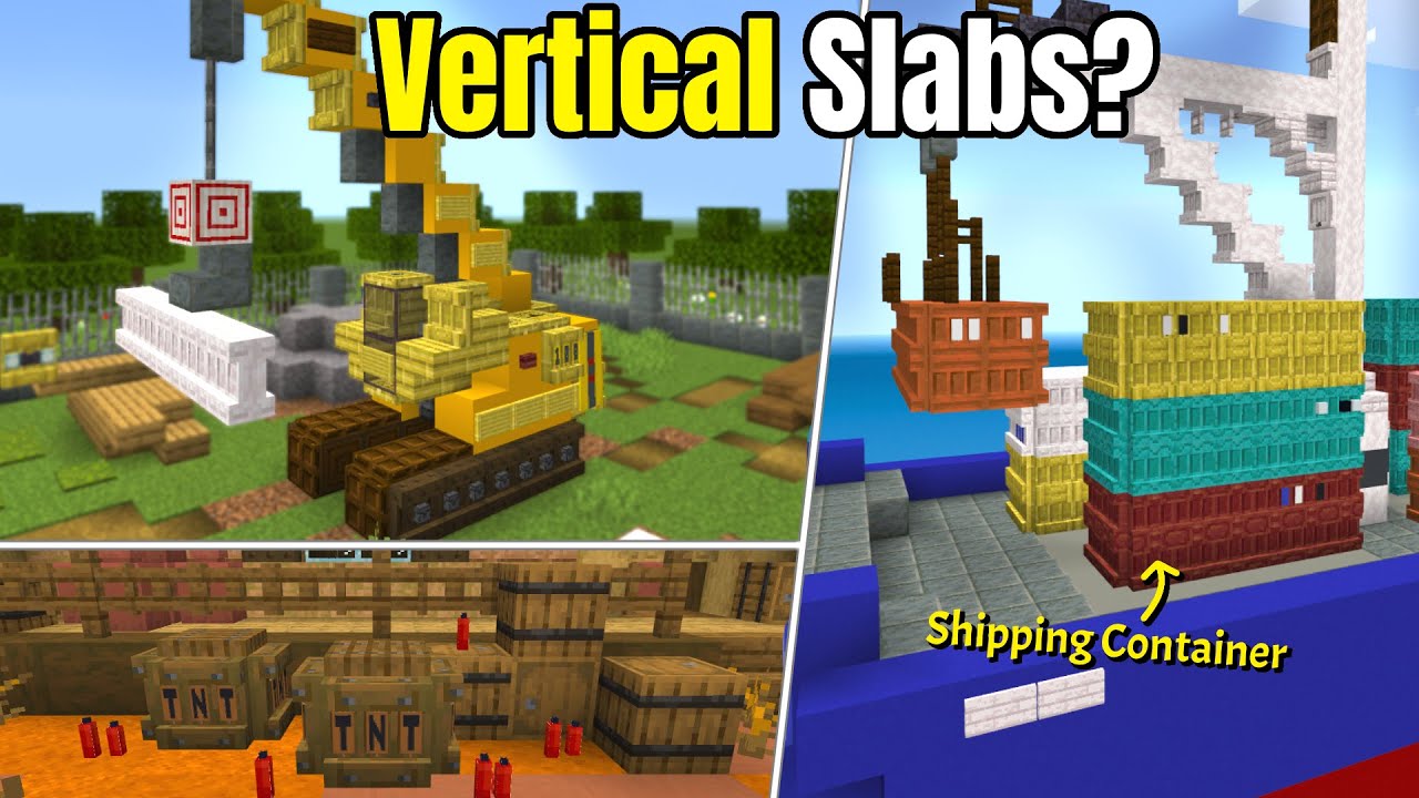 Minecraft Building Tips and Tricks Using Shelves - YouTube