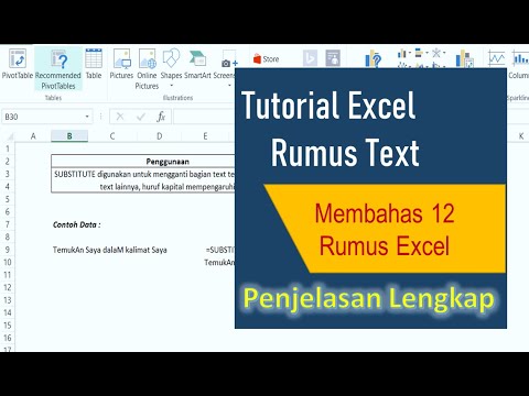 Rumus Dasar Excel Type Text - YouTube