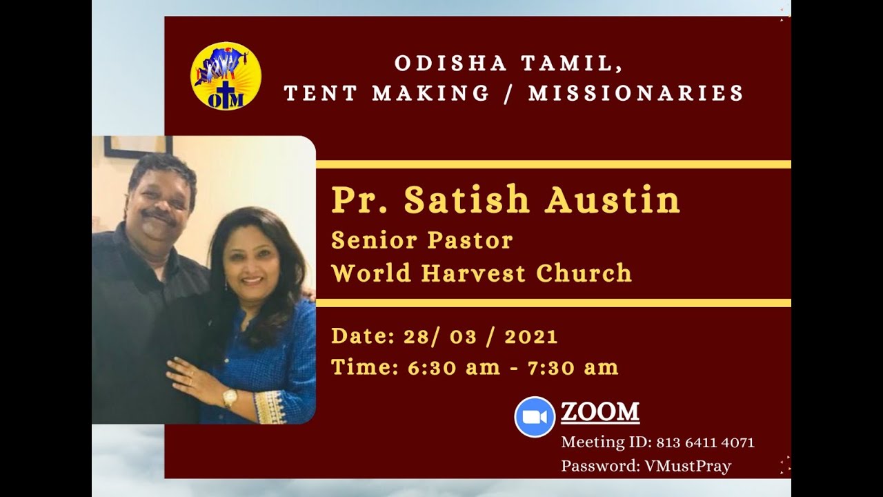 271st Day - Pastor Satish Austin, Senior Pastor, World Harvest Church ...